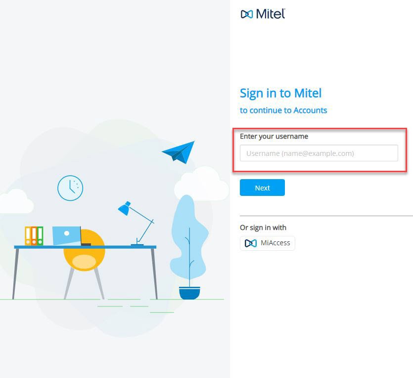 Log in to the CloudLink Accounts Console